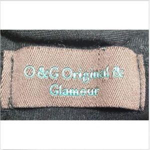 O&G | Tops | O G Original Glamour Black Gold Print Large | Poshmark